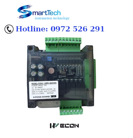 Board Mạch PLC Mitsubishi FX3U-14MR-6AD-2DA
